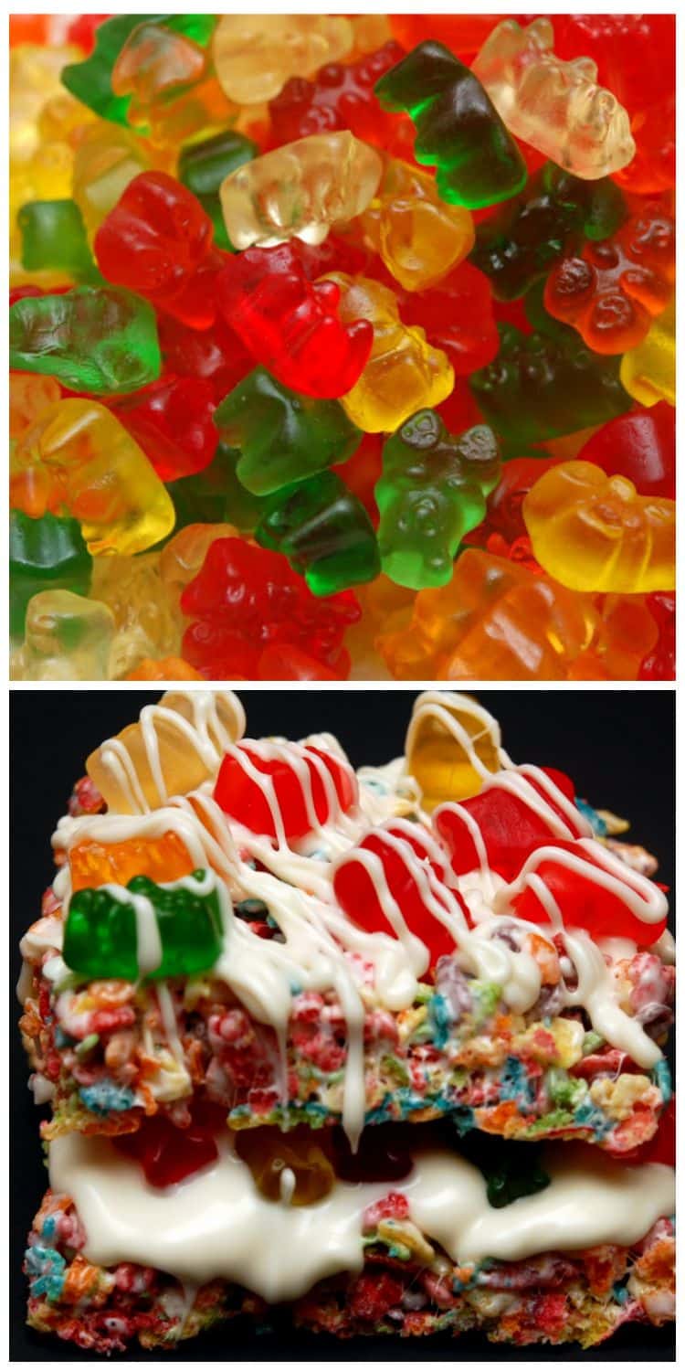 GUMMI BEAR RICE KRISPY TREATS! - Hugs and Cookies XOXO