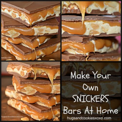 Homemade Snickers Bars - Hugs and Cookies XOXO