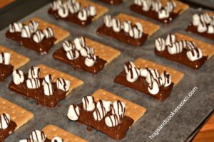 Toffee & S'mores Chocolate Graham Crackers - Hugs and Cookies XOXO