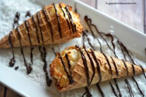 Coconut Macaroon Cones - Hugs and Cookies XOXO