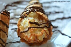 Coconut Macaroon Cones - Hugs and Cookies XOXO