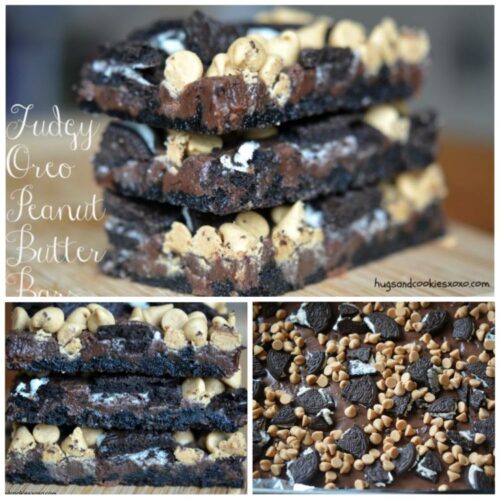 Oreo Peanut Butter Fudge Bars - Hugs and Cookies XOXO