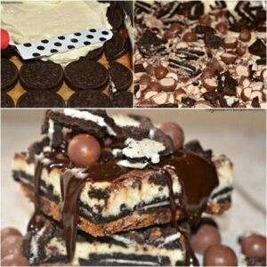 Oreo Whopper Cheesecake Bars - Hugs and Cookies XOXO