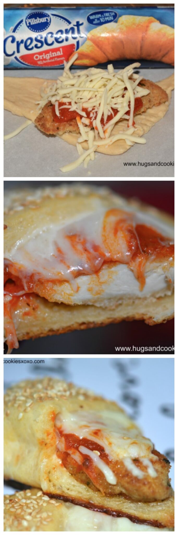 Chicken Parm Crescents - Hugs and Cookies XOXO