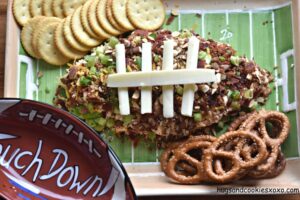 loaded cheese football for appetizer