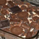 Chocolate Explosion Earthquake Cake with Cream Cheese Swirl