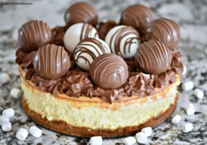 Chocolate Bomb Cheesecake - Hugs and Cookies XOXO