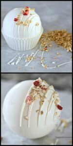 Strawberry White Chocolate Oatmeal Bomb - Hugs and Cookies XOXO