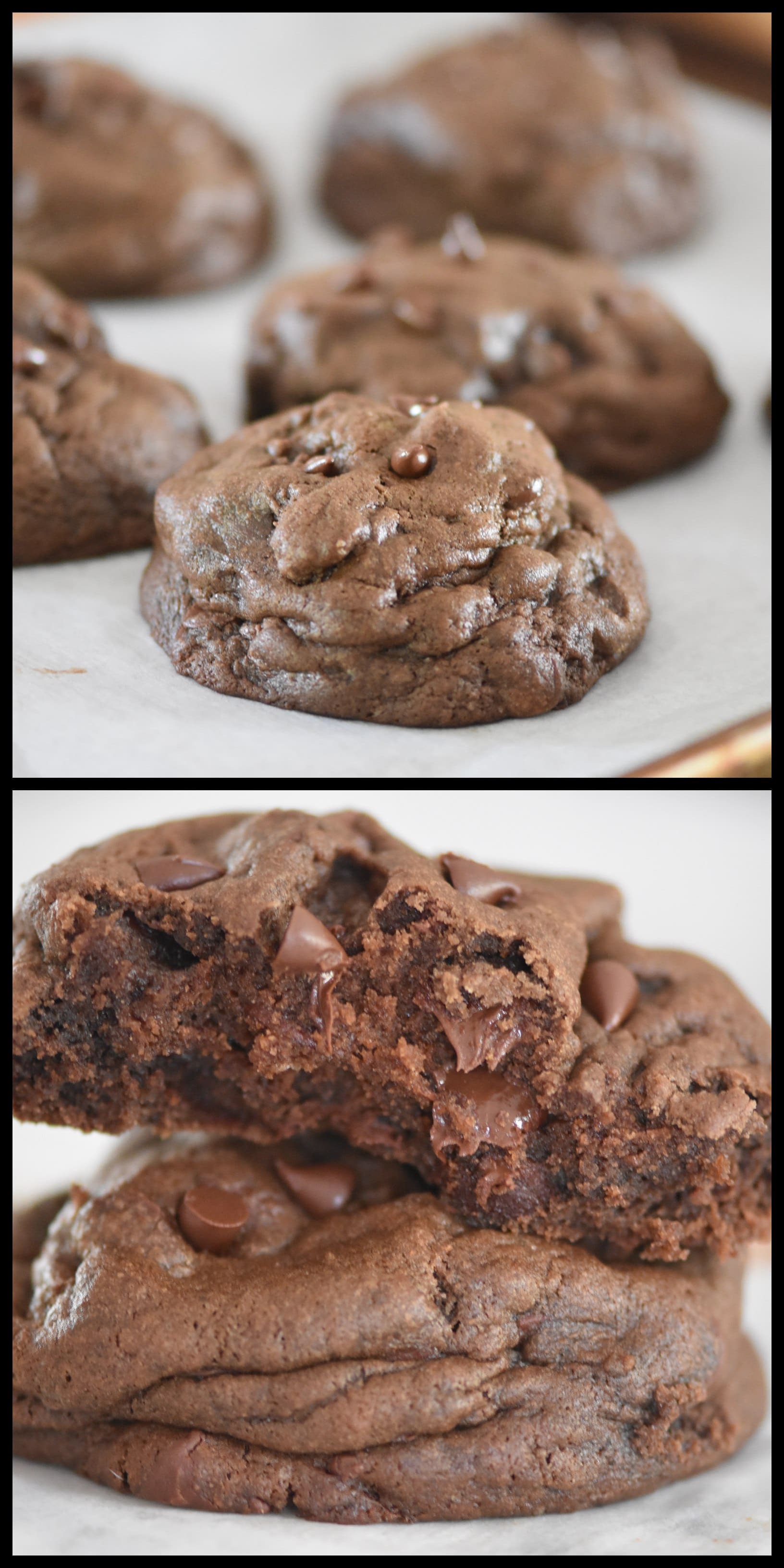 Extra Thick Double Chocolate Cookies