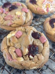 Ruby Raspberry White Chocolate Cookies - Hugs and Cookies XOXO