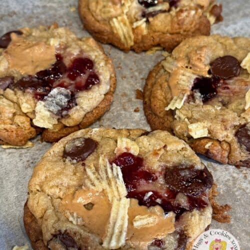 Peanut Butter & Jelly Potato Chip Cookies - Hugs and Cookies XOXO